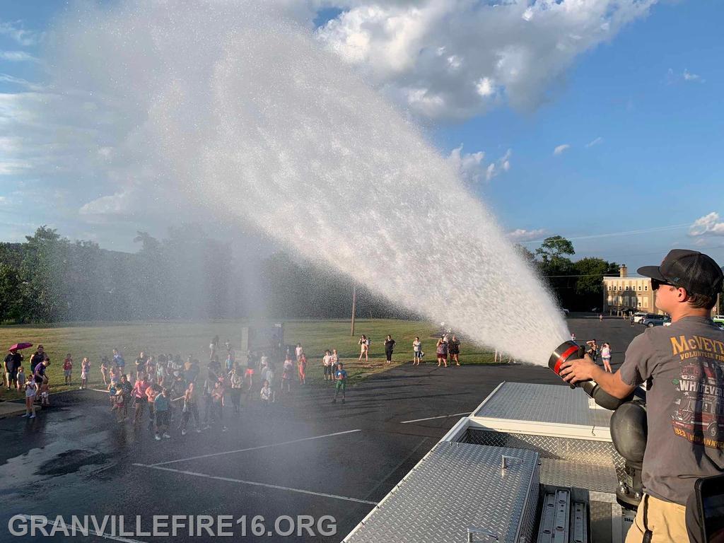 Tanker 16 Assists with Cooling Down Terrace Tigers Football Team ...
